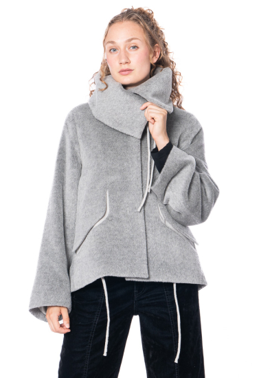 annette görtz, wool jacket FLIRT with voluminous collar | NOBANANAS